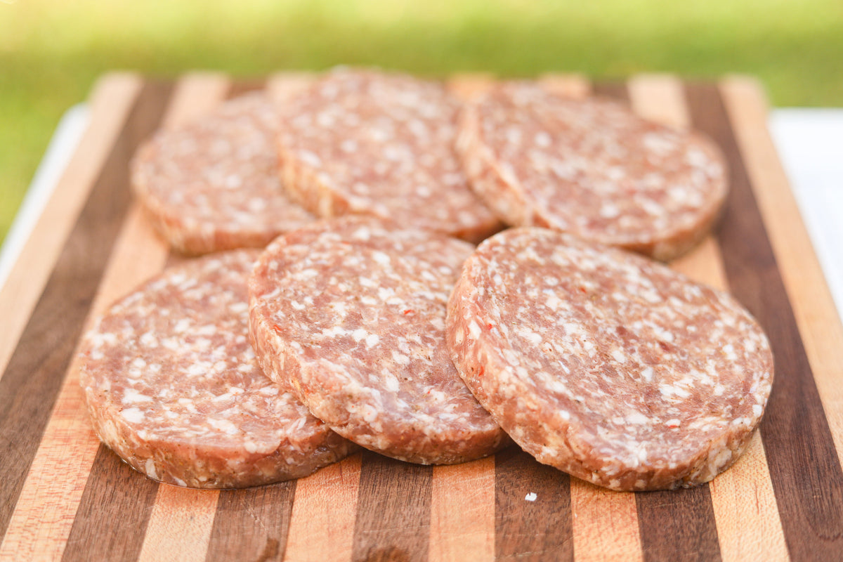 Fresh Sausage Patties- Mild, Medium Or Hot (Sugar Free) – Thompson Farms