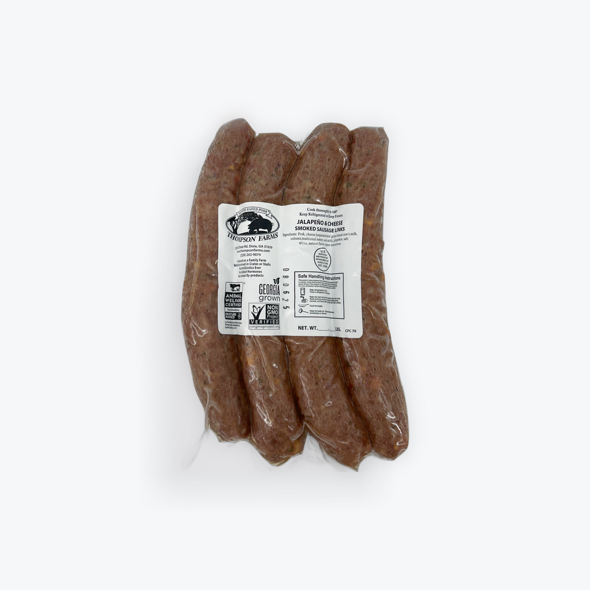 Jalapeno & Cheese Smoked Sausage Links – Thompson Farms